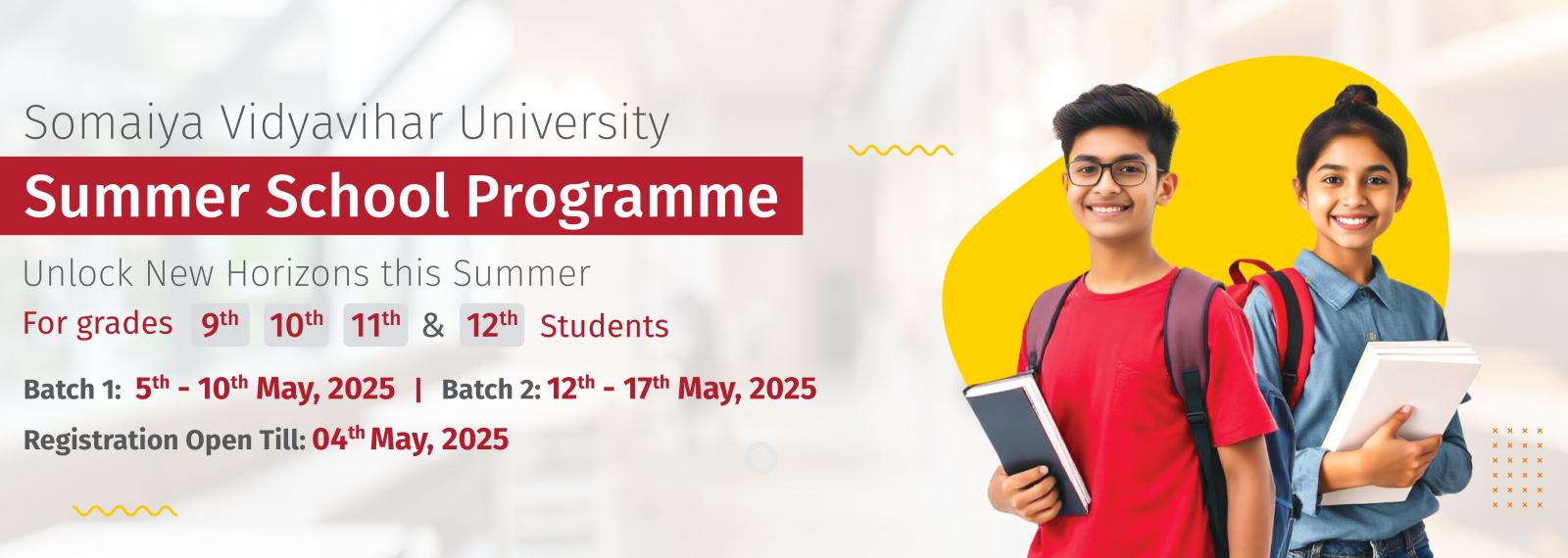 Somaiya Vidyavihar University Summer and Winter School Programs